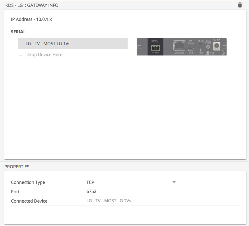 KDS RS232 Passthrough using Kramer Control - Kramer Control - On Prem - 1