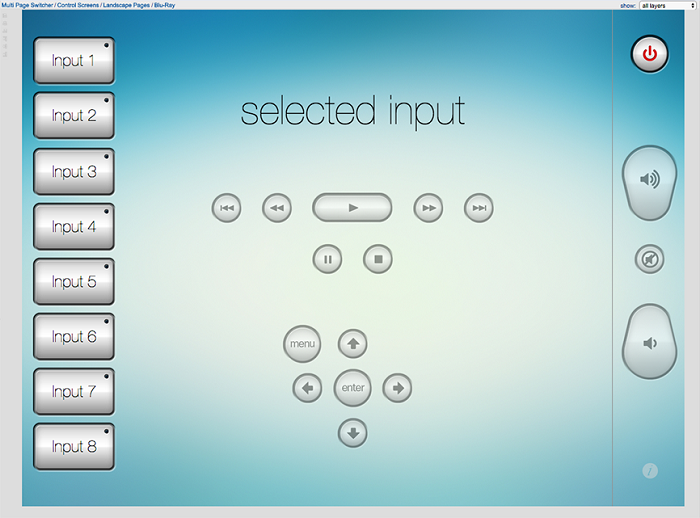 Using the Multi-Page Switcher Template - K-Touch - 1