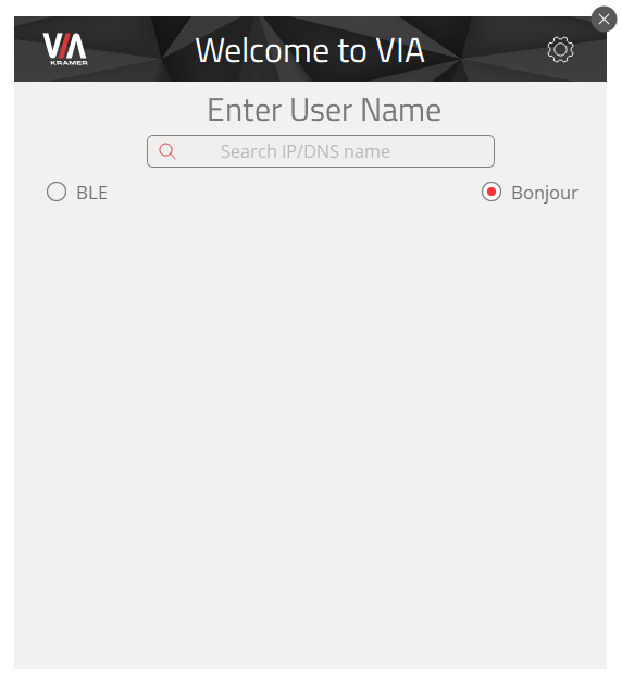 Join VIA meeting Using Kramer VIA app for Windows client - VIA - 1