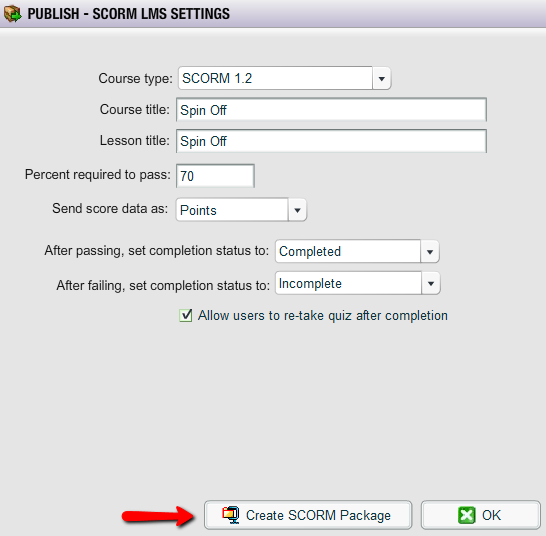 How do I publish SCORM elearning content to my LMS? - C3 Cloud User Guide - 1