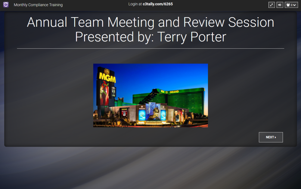 Editing the intro screen and closing screen - Tally User Guide - 1