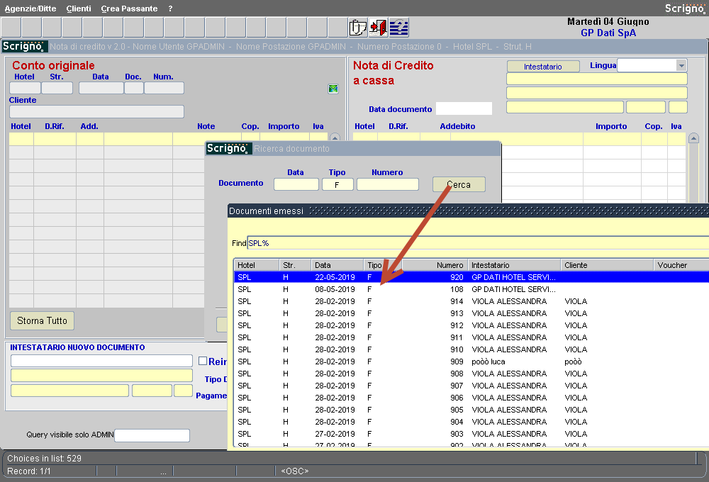Note di Credito - Scrigno PMS Manuale - 1