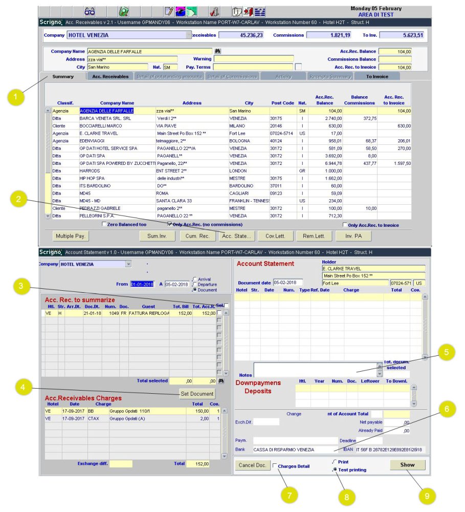 Account Statement - Scrigno PMS Manuale - 1