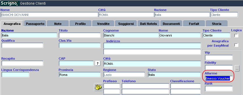 Voucher: operational tips - Scrigno PMS Manuale - 1