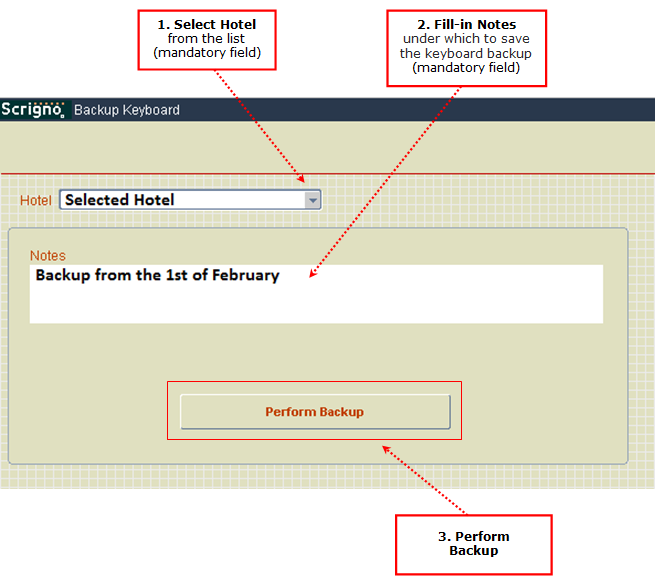 Backup Keyboard - EasyMeal WEB Manuale - 1