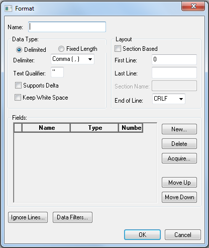 Define an Input Format - Cubix User Guide - 1