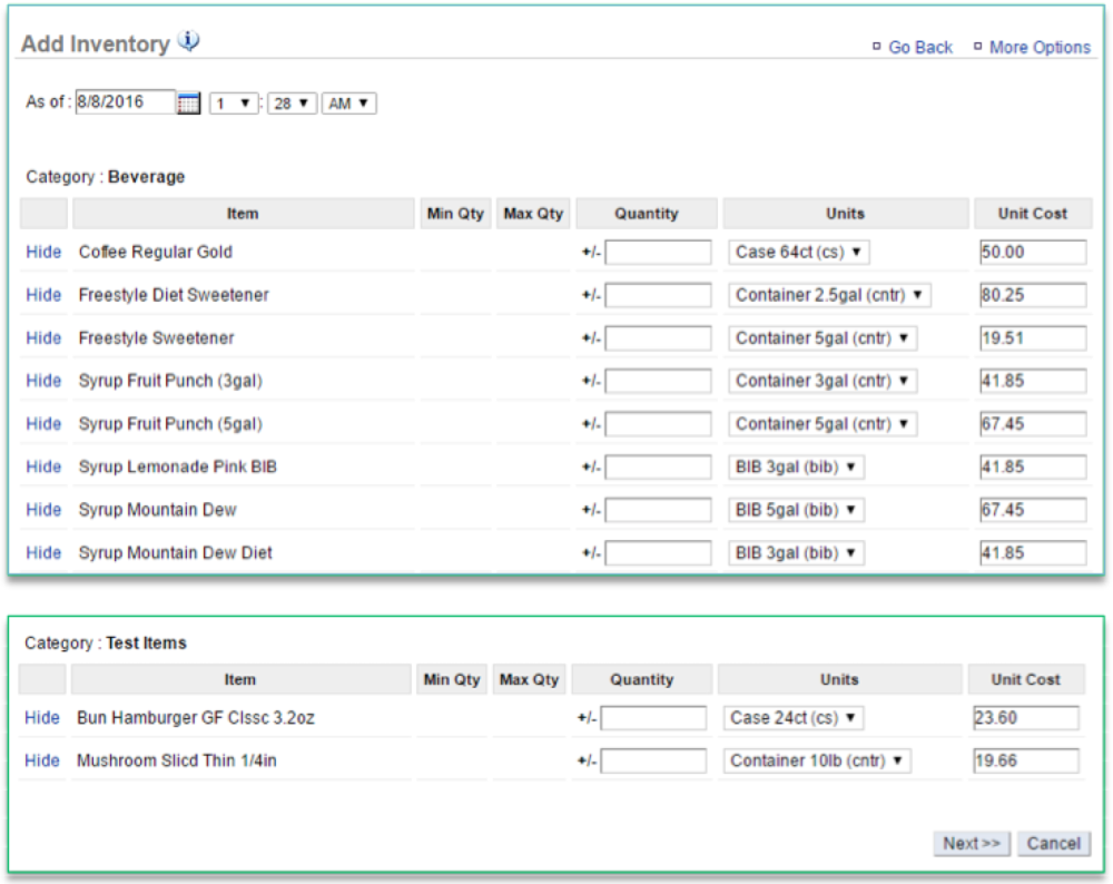 Add Inventory - Store User Guide - 2