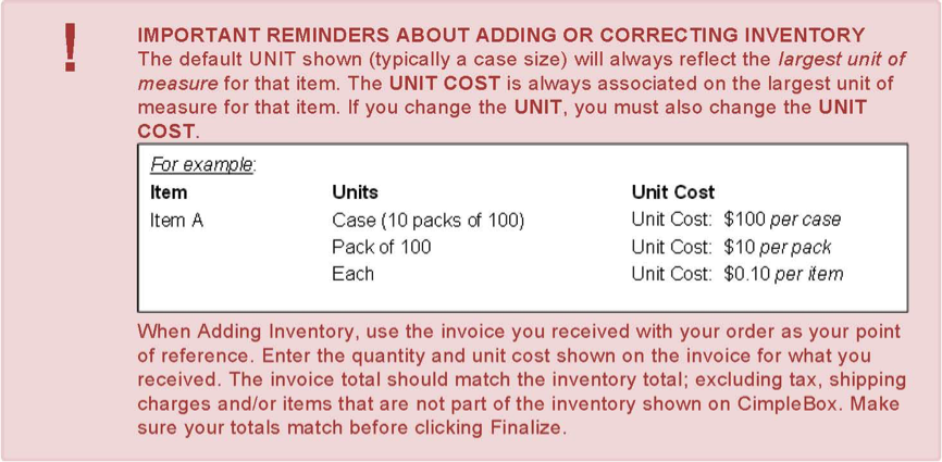 Correcting an Inventory Add - Store User Guide - 2