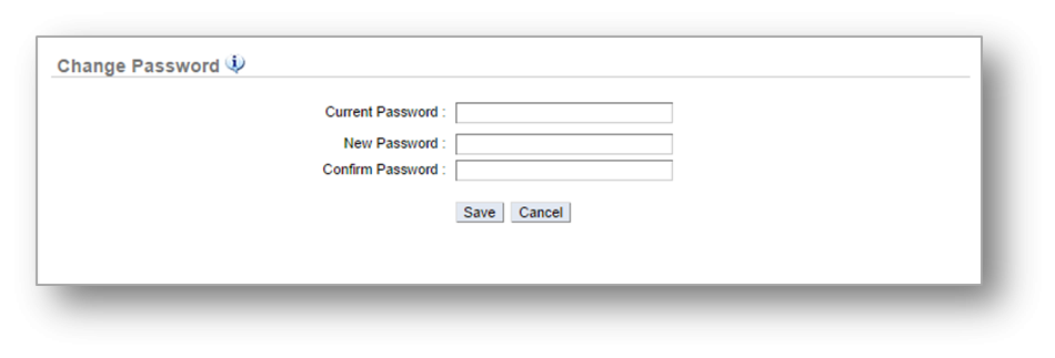 Change Password - NCR Console for Aloha - 1