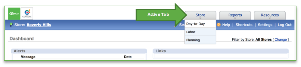 Dashboard Overview - NCR Console for Aloha - 1