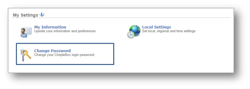 Change Password - NCR Console for Aloha - 1