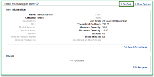Set Par Levels - Store User Guide - 2