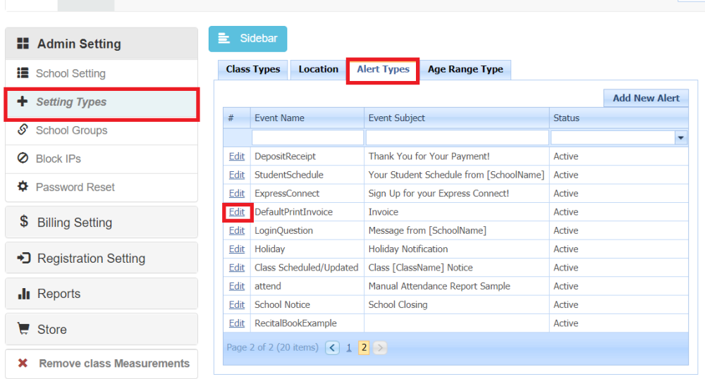 Invoice and Statement Alerts - Compudance Online Helpdesk - 1