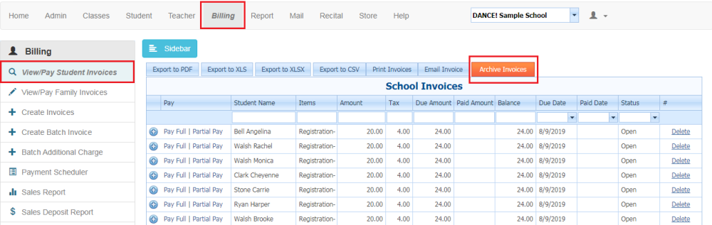 Archive Invoices - Compudance Online Helpdesk - 1