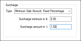 Surcharge - BlueTill Manual - 2.0