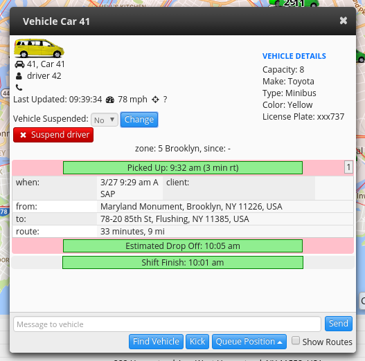 6. The vehicle list - Admin Panel - Unified Admin