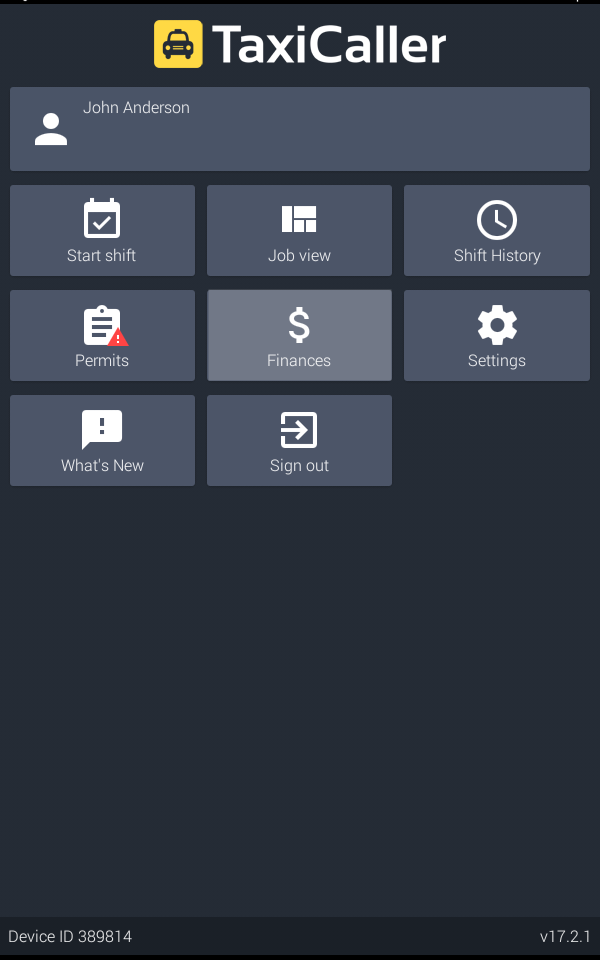 Finances and the driver balance (Automatic accounting) - Driver App - 1