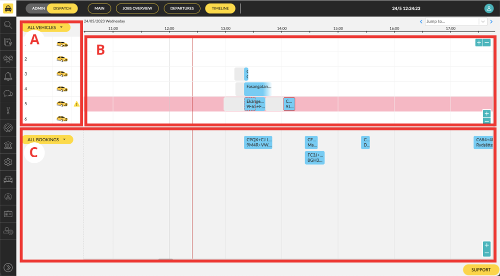 Timeline - Dispatch Console - 1