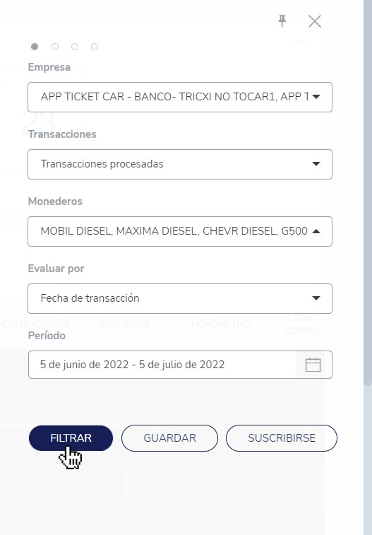 Reporte transaccional - Manual de Usuario - 1