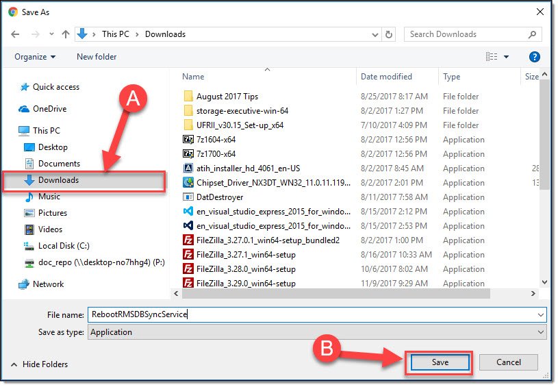 Option 2 – RMSDBSync Reboot Tool - In-Synch RMS Self Help - 1